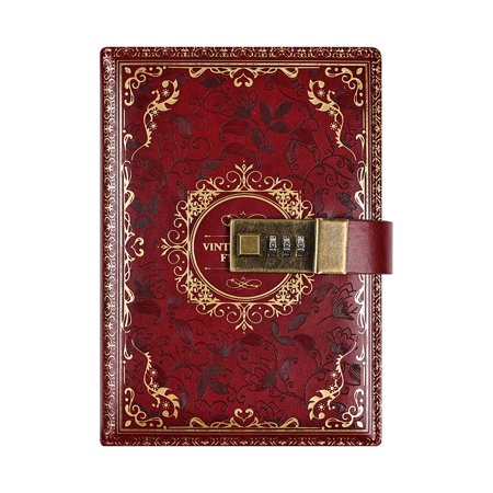 Dinohhi Journal de Journal Vintage Retro A6 Codebook avec verrouillage ...