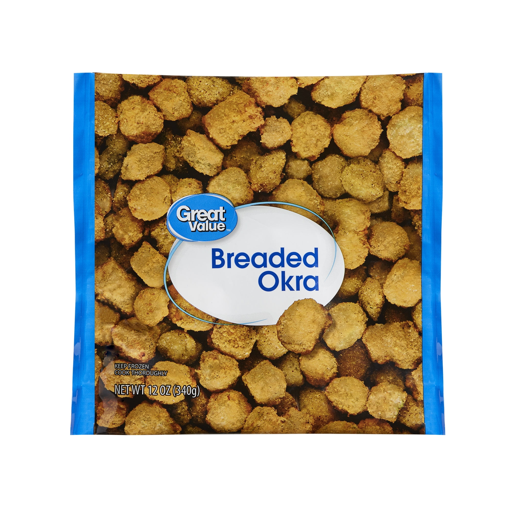 Great Value Breaded Okra, Frozen Okra Bites, 12 oz Bag – Walmart ...