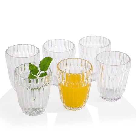 Juice Glasses 8 oz. set of 6 from 1500Â° C TABLETOP Clear Glass ...