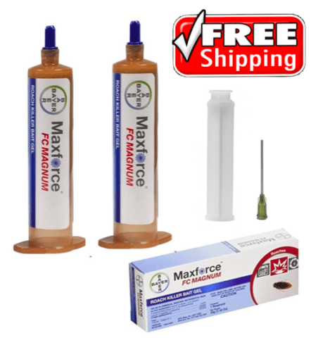 2 Tubes Maxforce FC Magnum Cockroach German Roach Pest Control Gel Bait ...
