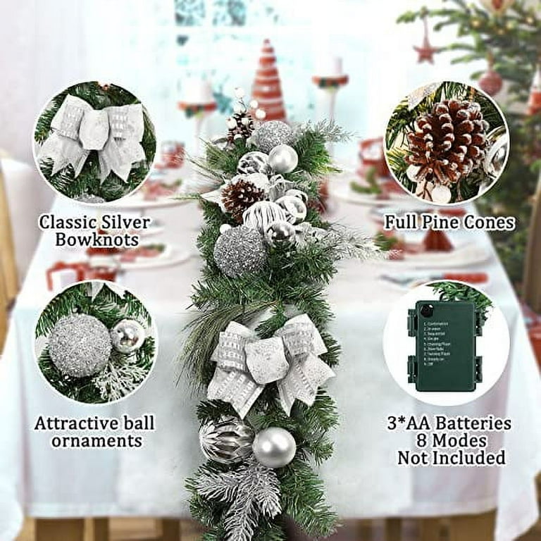 6 Foot Pre Lit Christmas Garland