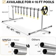 Ktaxon16ft Pool Cover Reel Set, Solar Cover Aluminum Roller for ...