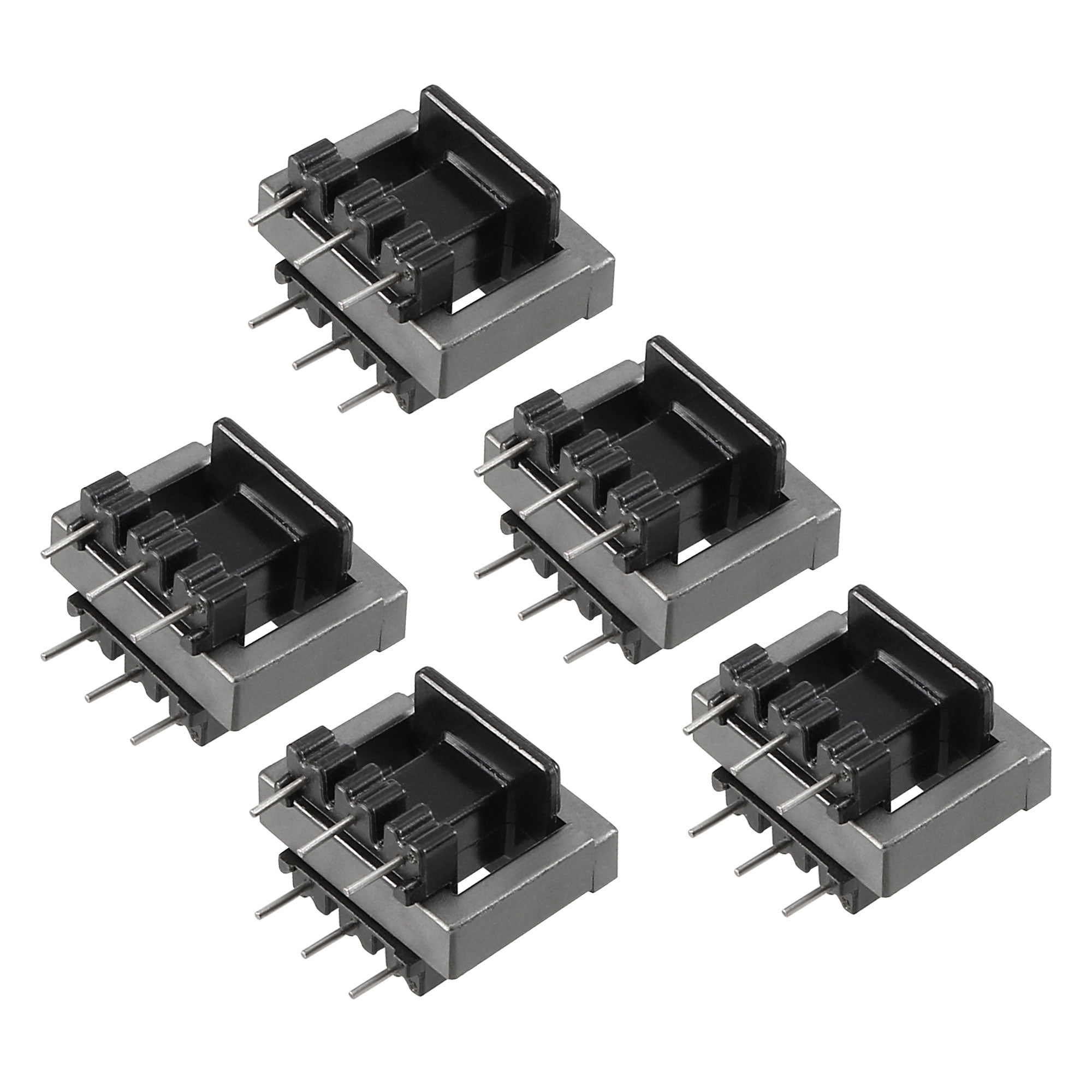 Uxcell Transformer Bobbin EI25 Vertical 3 with 3 Pin with Ferrite Core Halves 5 Set - Walmart.com