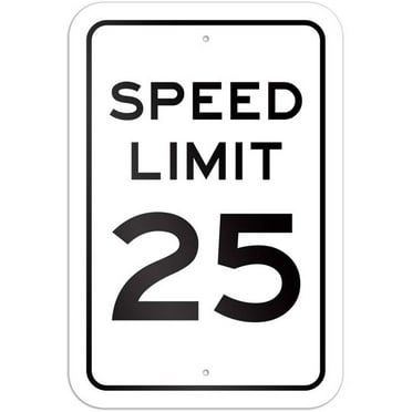 Speed Limit 55 Sign - Walmart.com