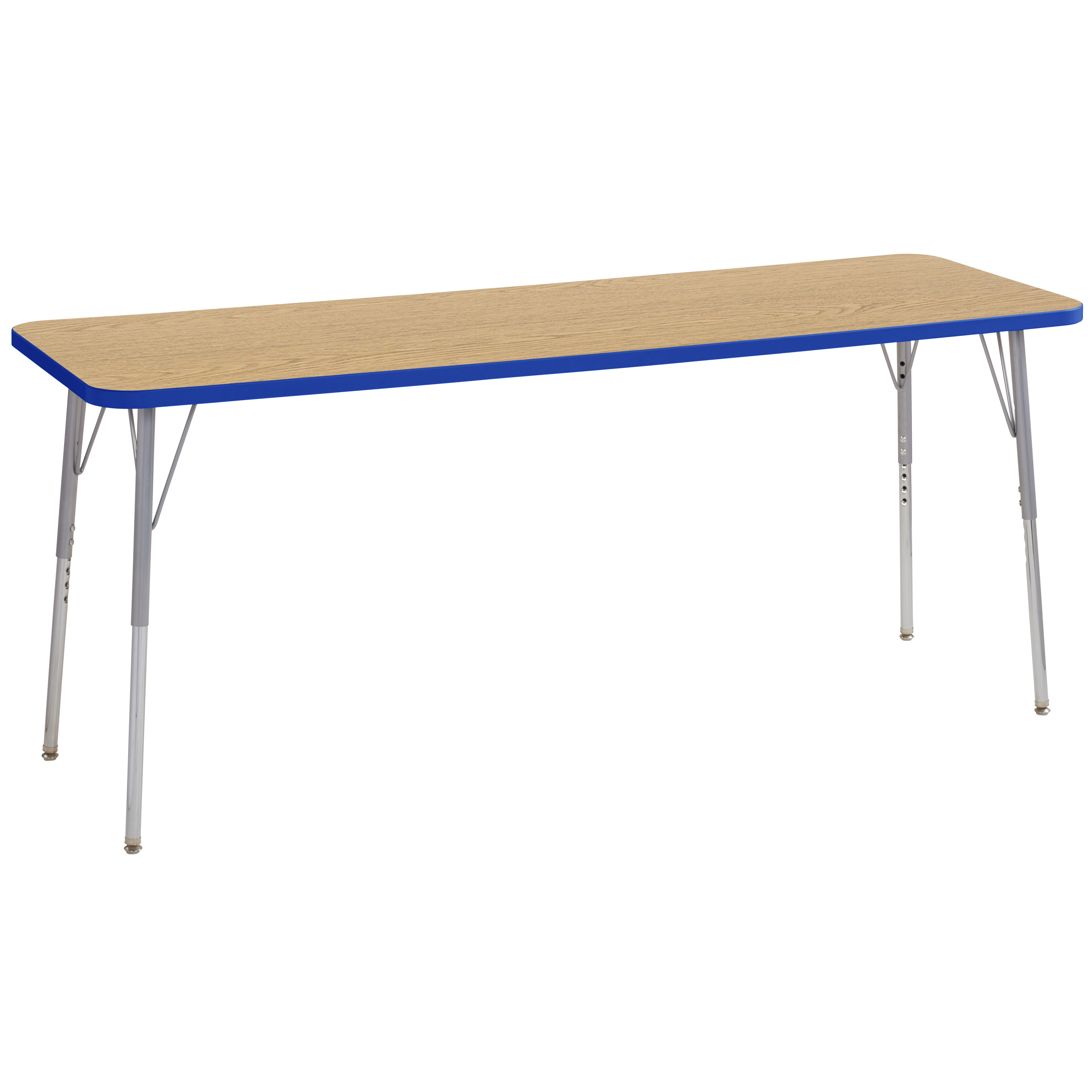 ECR4Kids 24"x72" Rectangular Contour Adjustable Activity Table ...