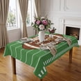 American Rugby Ball Table Cloth 60x84in, Waterproof Rectangle ...