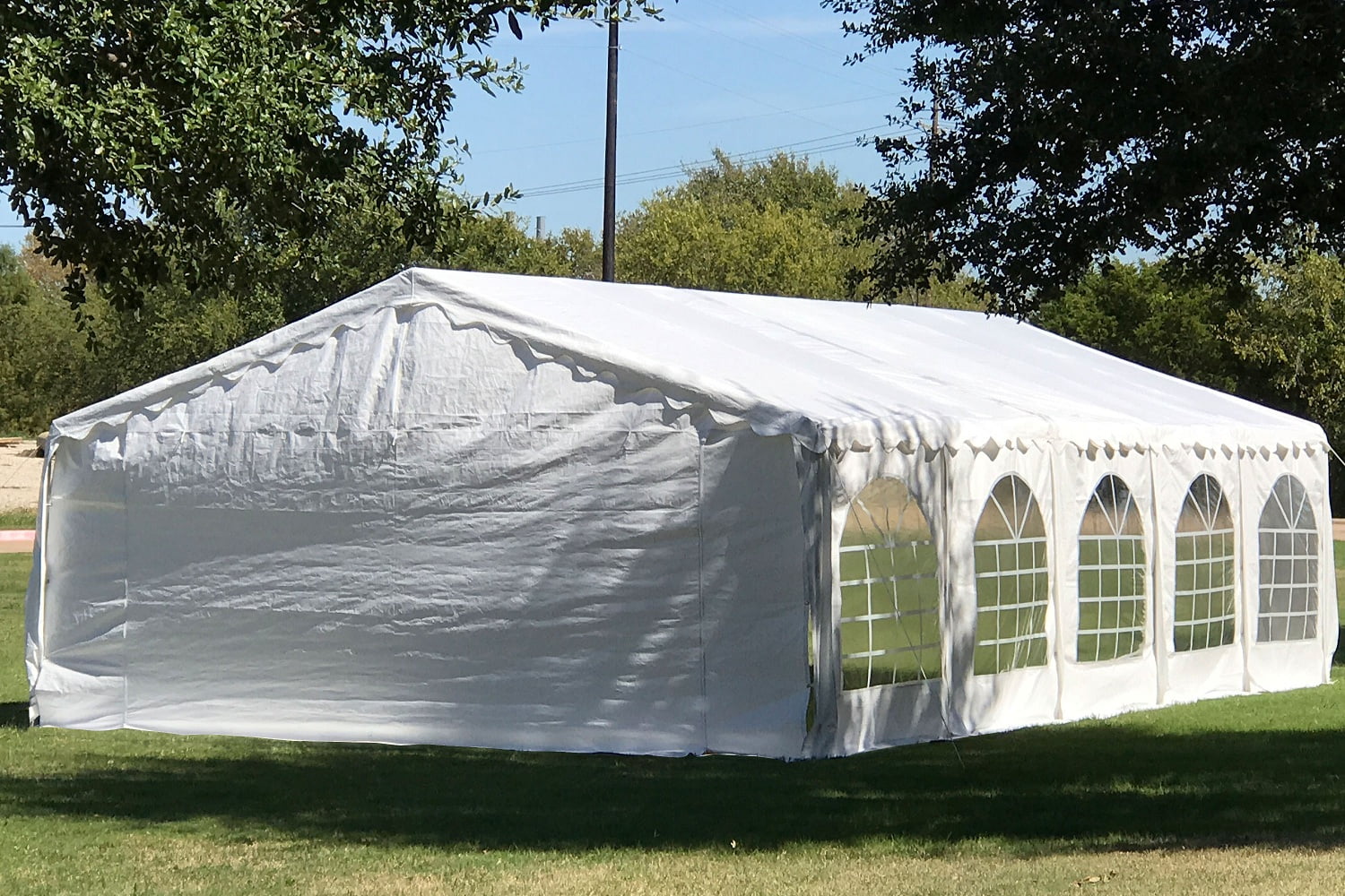 32'x16' Budget PE Party Tent Canopy Shelter with Waterproof Top - By ...
