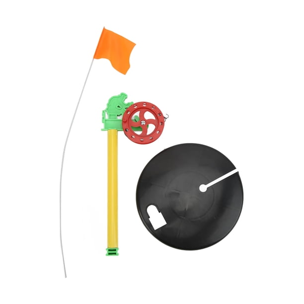 Ice Fishing Rod Marker Flag,1 Set Portable Winter Fish Pole Wheel Flag ...
