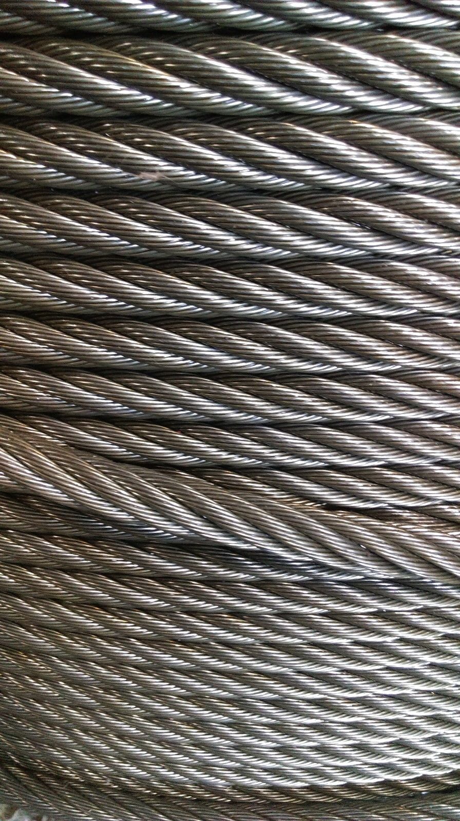 5/8" Bright Wire Rope Steel Cable IWRC 6x26 (100 Feet) - Walmart.com
