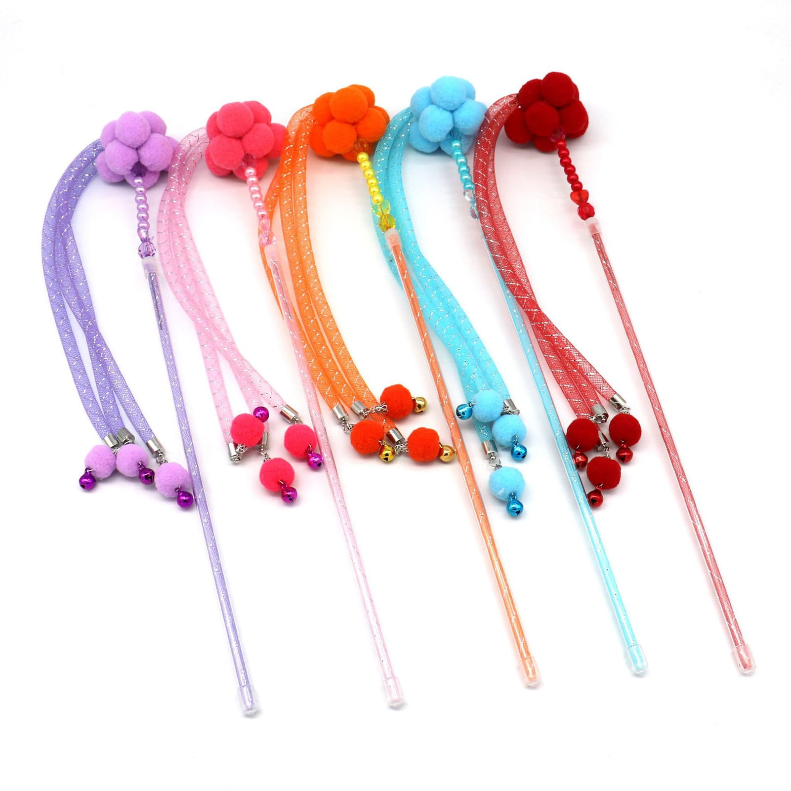 Mosey Popular Cat Teaser Rod Eco-friendly Cat Accessory Relieve Boredom ...