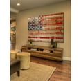 Marmont Hill American Flag On Natural Pine Wood Print On Natural Pine ...