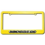 Protected By Aliens License Plate Tag Frame, Multiple Colors - Walmart.com