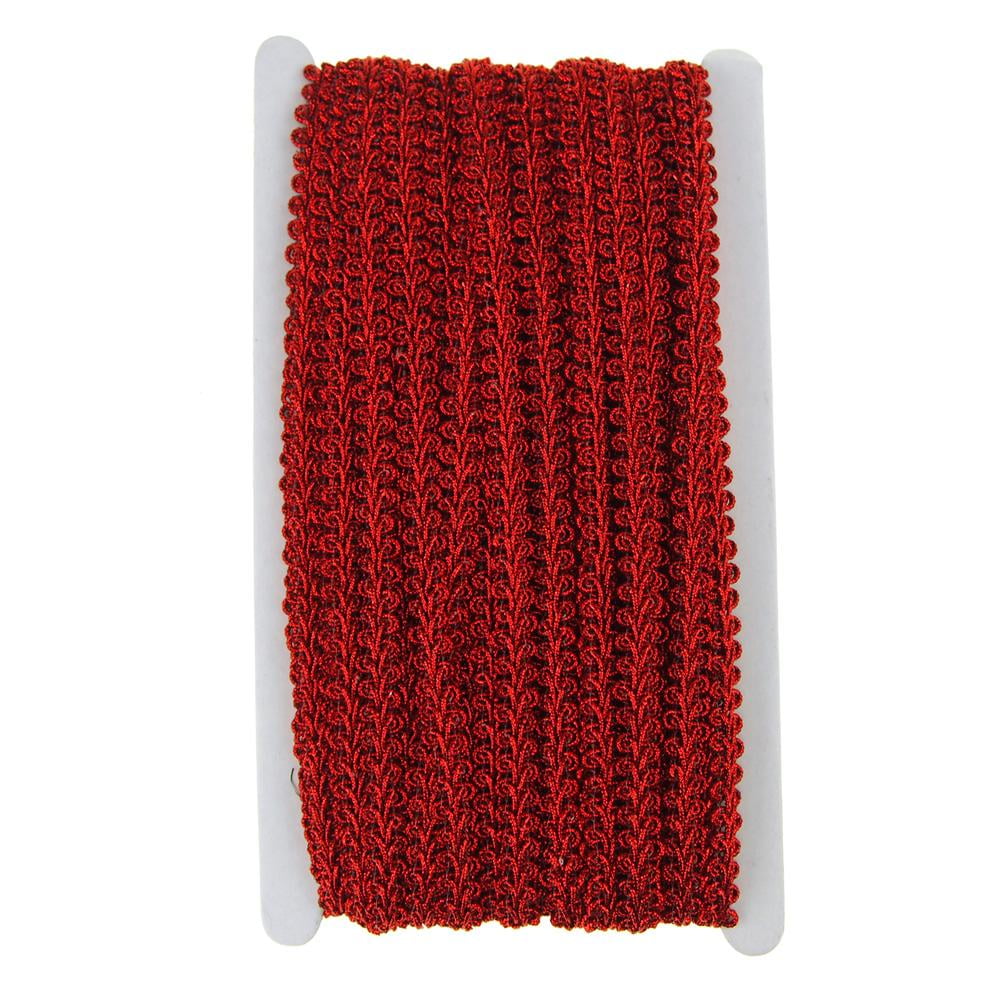 Metallic Fabric Swirl Trim, Red, 10mm, 20-Yards - Walmart.com
