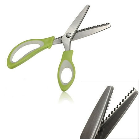 Fabric Stainless Steel Dressmaking Pinking Shears Craft Cut Scissors ...