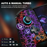 EUROA One-Piece Wireless Controller, Adjustable Turbo, Lighting Effects ...