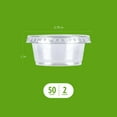 Disposable Plastic To-Go Cups and Lids, Mini, 2oz, 50 Count - Walmart.com