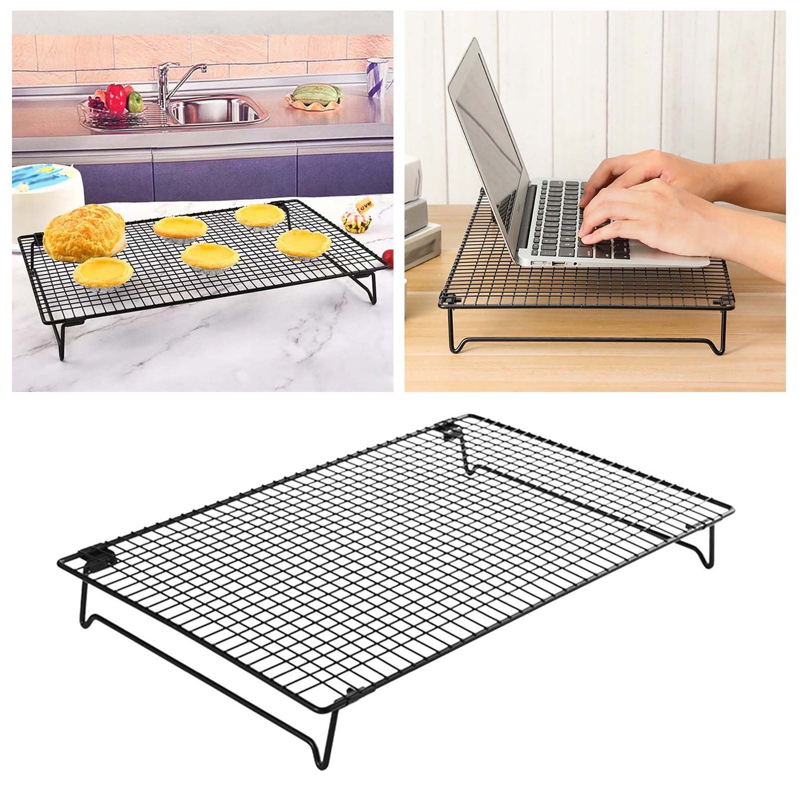 Vivavault Multifunctional Steel Baking Rack For Stackable Storage Nonstick Cooking Roasting And Baked 43x28cm