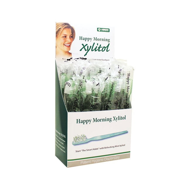 Hager Pharma Happy Morning Xylitol Disposable Toothbrushes 50 Ct ...