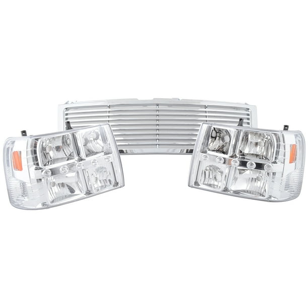 Ikon Motorsports Compatible with 2000-2006 Chevy Tahoe Head Lights ...