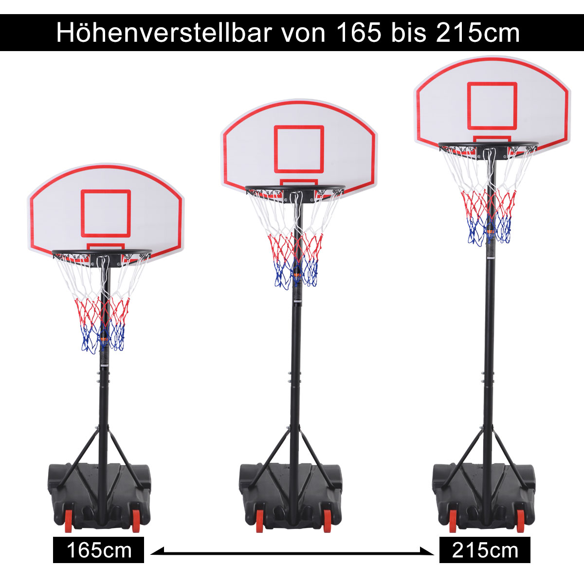 Adjustable Basketball Hoop System Stand Kid Indoor Outdoor Net Goal w ...