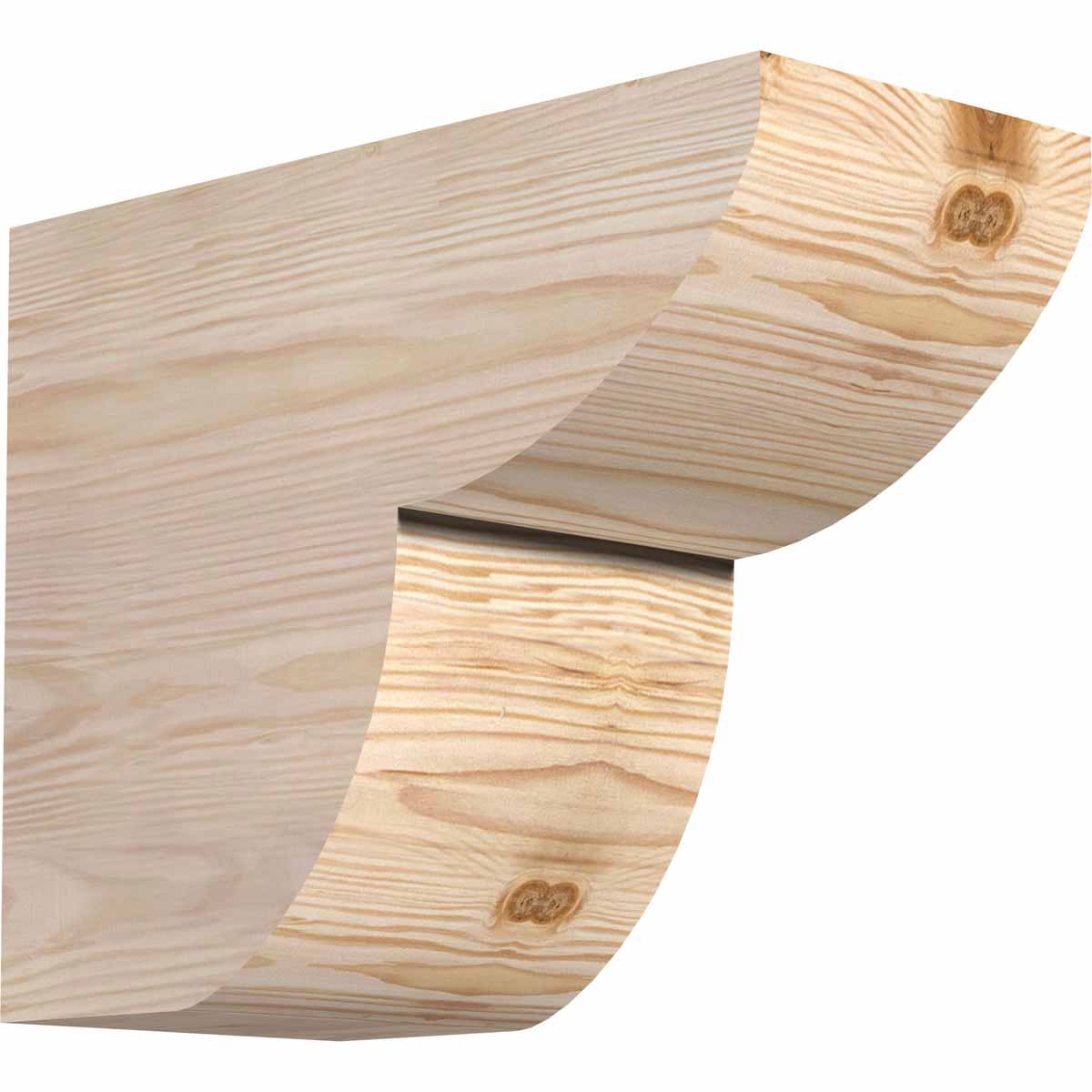 5 1/2"W x 10"H x 12"L Crestline Smooth Rafter Tail, Douglas Fir ...