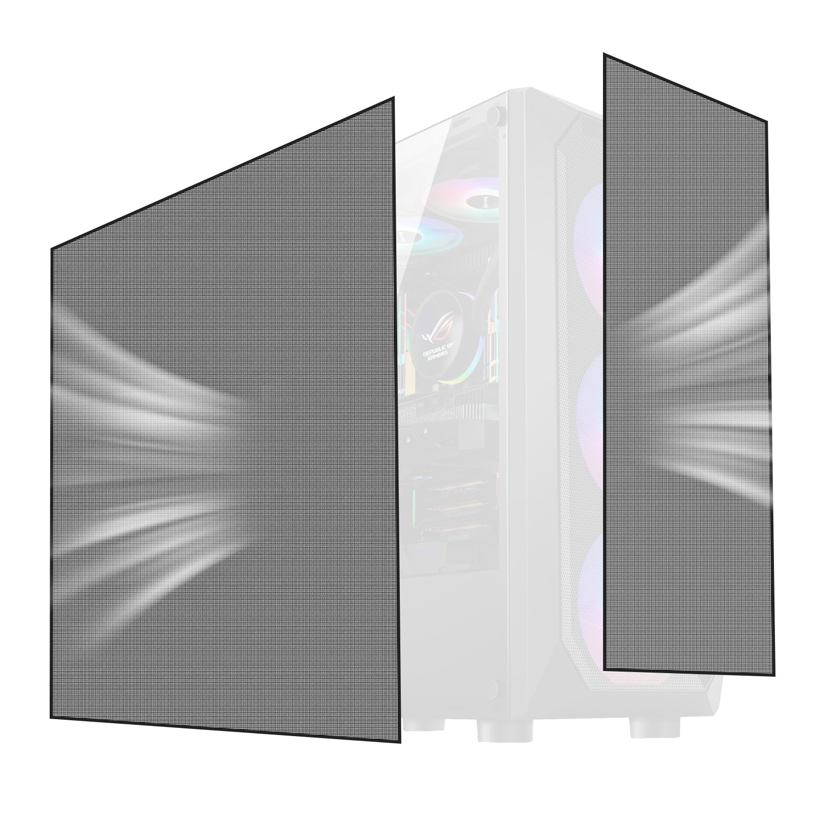 2-Pack 500mm 19.68inch DIY Computer PC Case and Fans PVC Dustproof Mesh ...