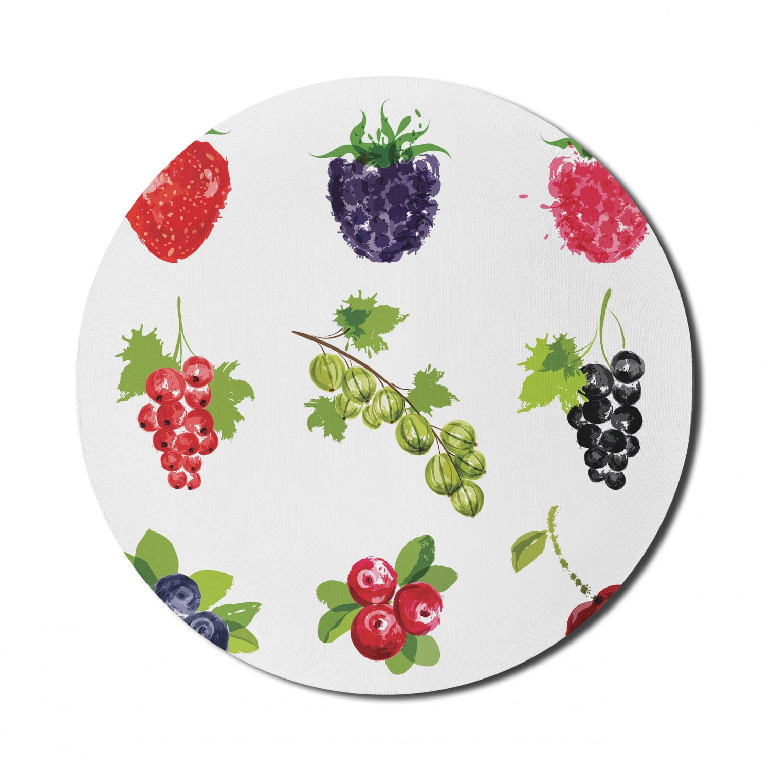 Fruit Mouse Pad for Computers, Group of Fresh Ripe Berries Summer ...