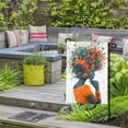 Black Woman Garden Flag 28x40 Inch African American Colorful Hair ...