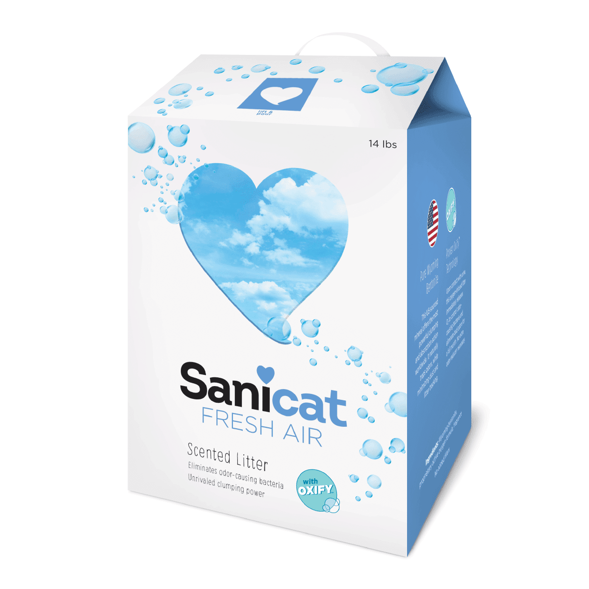 Sanicat Fresh Air Clumping Cat Litter with Oxify™, 14 lb. Box - Walmart.com