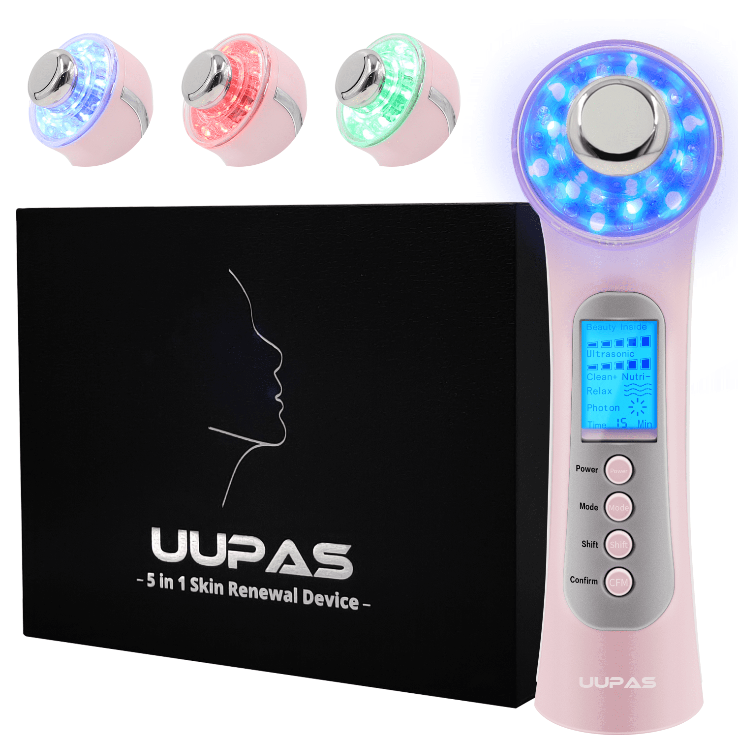 Skin Tightening Machine  5-In-1 Uupas Facial Massager For Women  Anti-Aging  Face Lifting  For Stomach  For Face And Neck  Loose Skin  Thighs  Profess