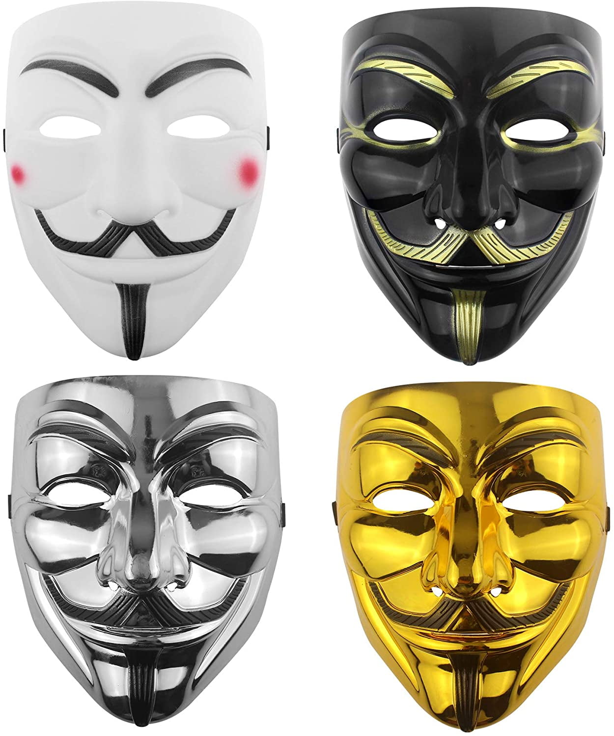 Máscara de hacker V para máscara de Vendetta para niños, mujeres ...