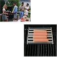 i Kito BBQ Hot Dog Roller with Wooden Handle, Hot Dog Holders for ...