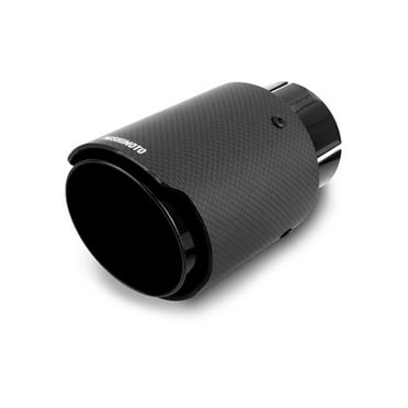 MagnaFlow Tip Black Coated w/ Clamp Single Wall Round Outlet 4in ...