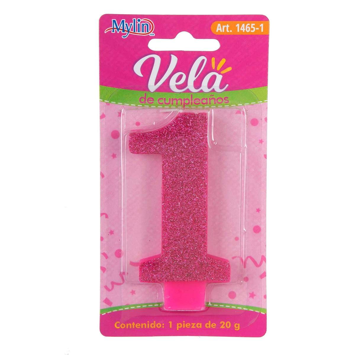 Mylin Vela De Número Cumpleaños Glitter Diamantada 9cm 1pz | Bodega ...