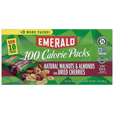 Emerald Nuts Variety Pack, 100 Calorie Almonds, Walnuts, Cashews, 18 ...