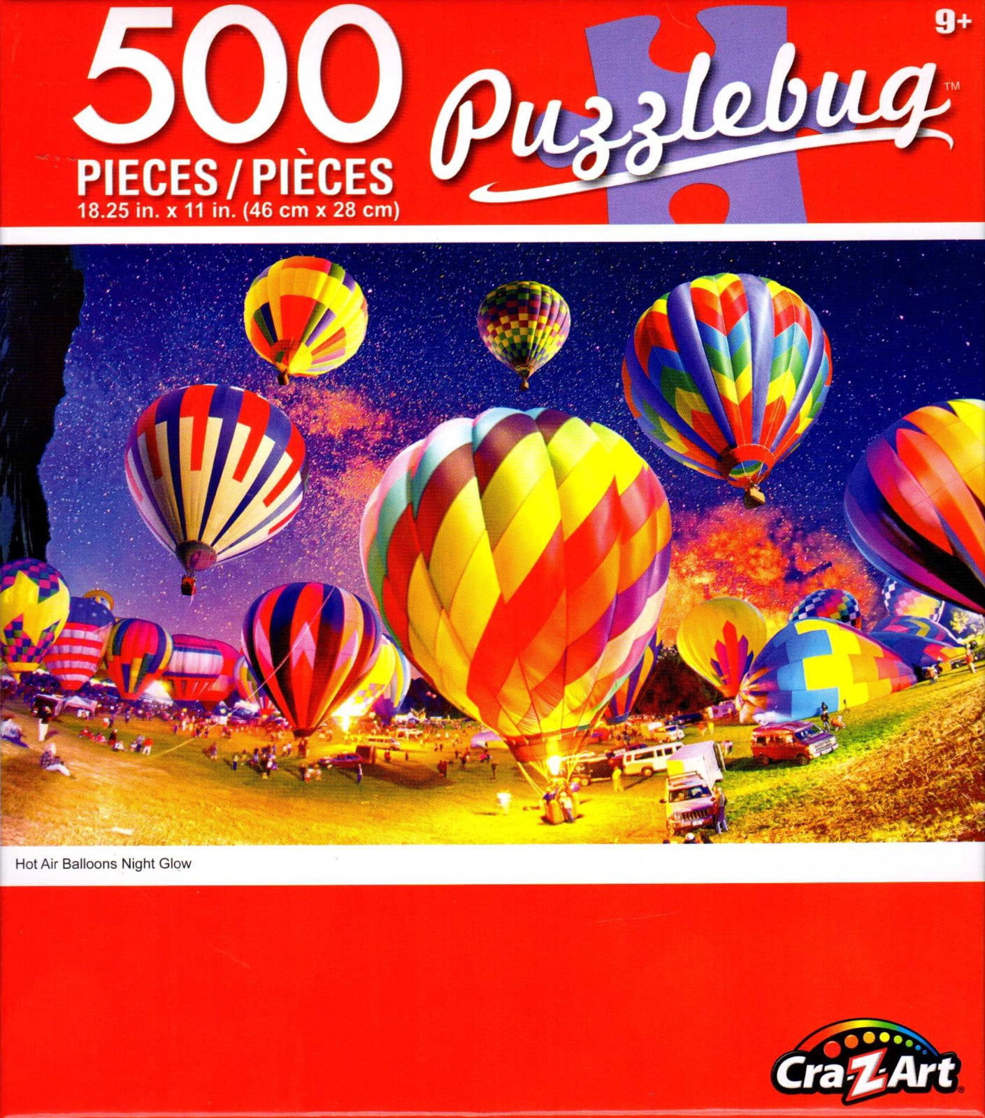 Puzzlebug 500 - Hot Air Balloons Night Glow - Walmart.com