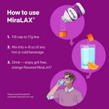 MiraLAX Laxative Powder for Gentle Constipation Relief, PEG 3350 ...