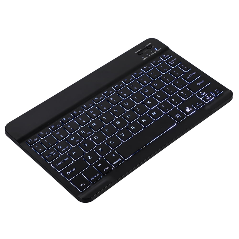 Teclado BT inalámbrico de 10 pulgadas Teclado BT recargable ultrafino ...