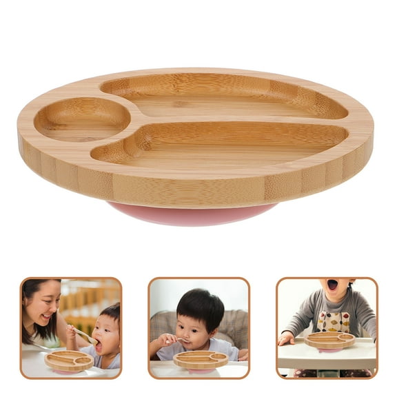Sage Spoonfuls Silicone Baby Toddler Plate, Elephant Design, Suction ...