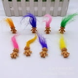 Shellton, 10Pcs Mini Troll Dolls, Colorful Vintage PVC Action Figures ...