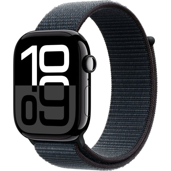 Apple Watch Series 10 GPS 46mm Aluminum Case with Ink Sport Loop ...