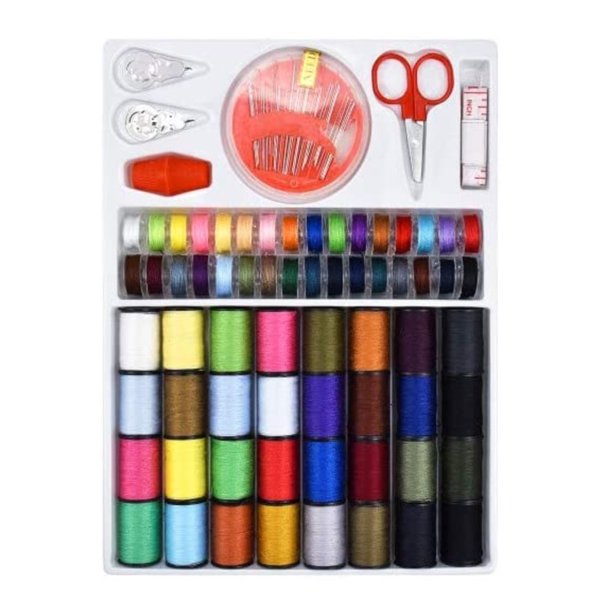 Colored Sewing Machine Threads (64 Rolls) Pack of 64 Colored Sewing ...