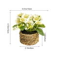 Artificial Flower Planter Festive Simulation Floral Pot Arrangement ...