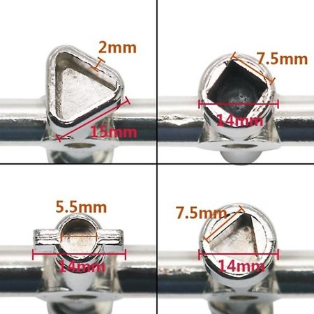 Multifunction 4 Ways Universal Triangle Wrench Key Plumber Keys ...