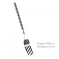 Kritne Stainless Steel Fork,BBQ Telescopic Extendable Dinner Fruit ...