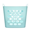Mainstays Flexible Plastic Laundry Basket, Aqua Sparkle, 6 Pack ...