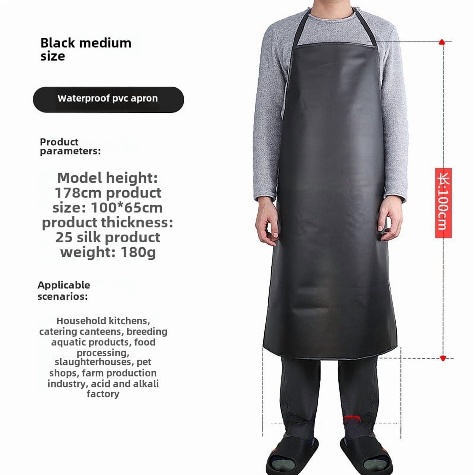 Click here for Unbranded Heavy-Duty Transparent Black Pvc Apron W... prices