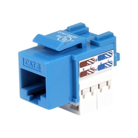 StarTech.com Cat6 Cable - Cat6 Keystone Jack - 110 Type Universal ...