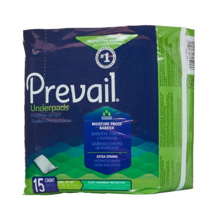 Prevail 23 X 36 Inch Disposable Fluff Underpad Moderate Absorbency ...