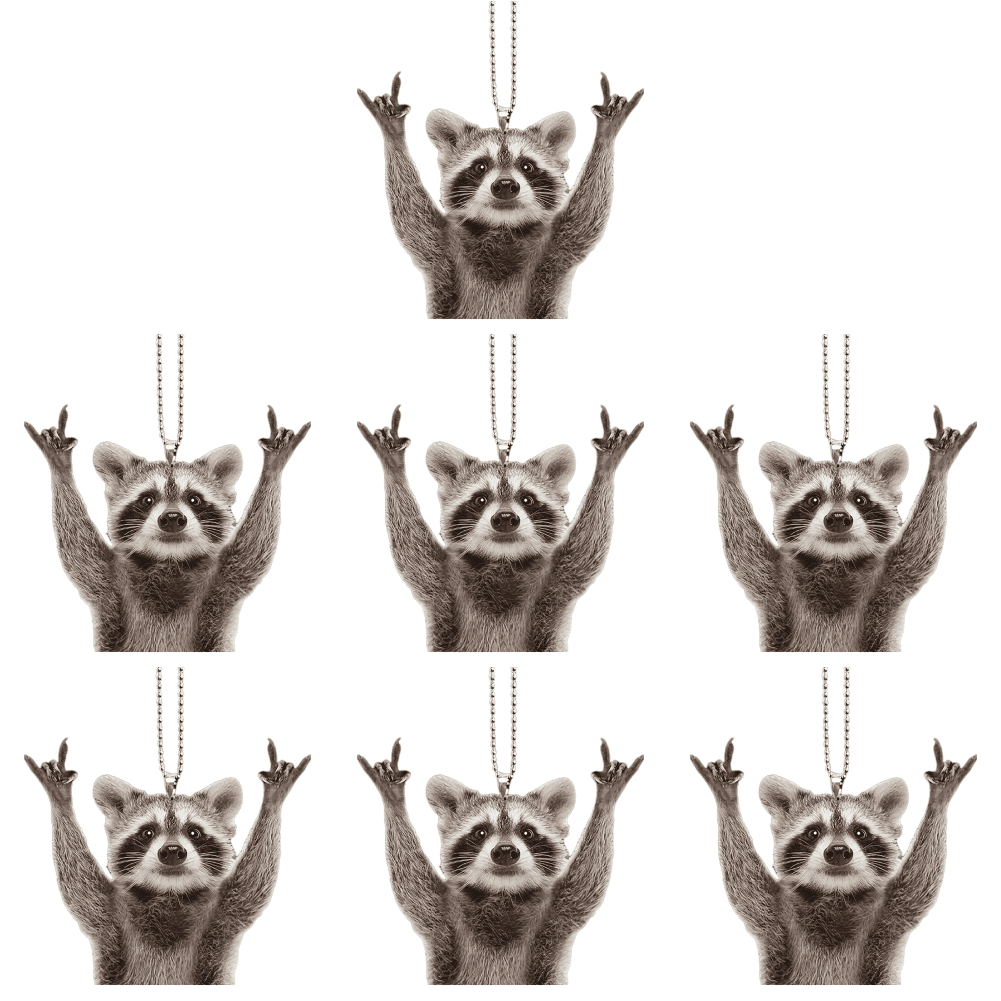 Llavero Con Oso Mapache Acrílico Dibujos Animados Accesorios Regalos ...